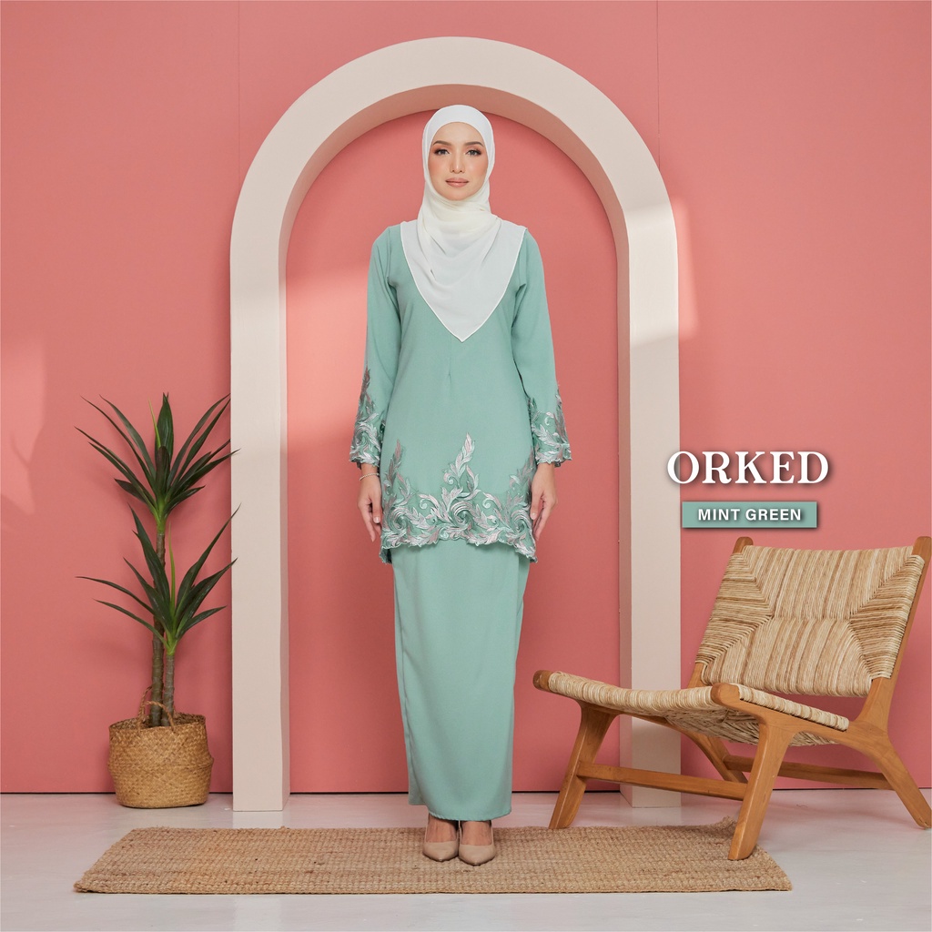 ADEL Orked Plus Size Baju Kurung Moden Muslimah Dewasa Premium Como ...