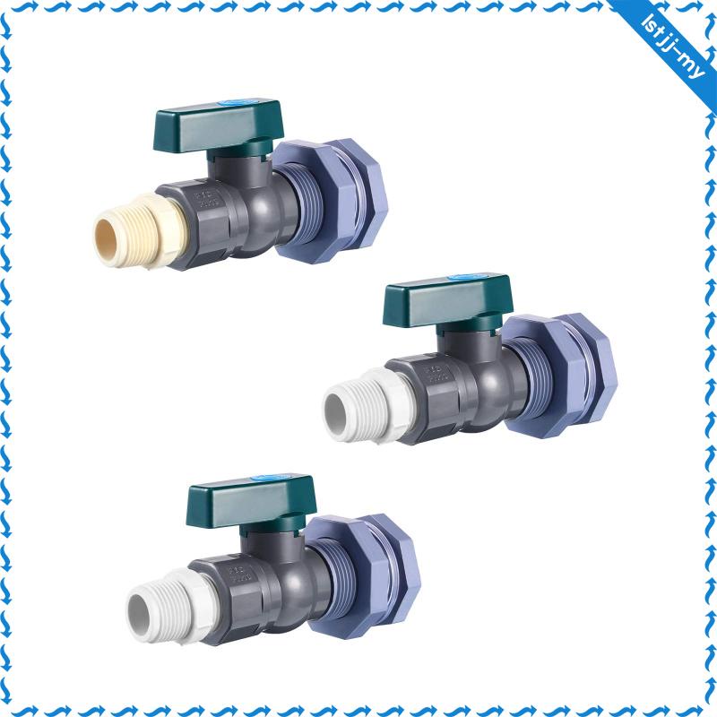 [LstjjMY] Rain Barrel Spigot 3/4inch PVC Connector Sturdy Water Barrel ...