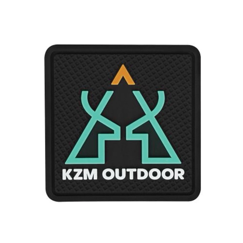 KZM Rubber Wappen 2P Set (Square S/Black) Patch Velcro K23T3Z14 ...