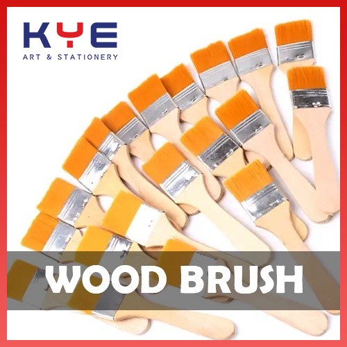 Wood Soft Nylon Brush Paint (Halal) Berus Cat Kayu Nylon (12 SIZES ...