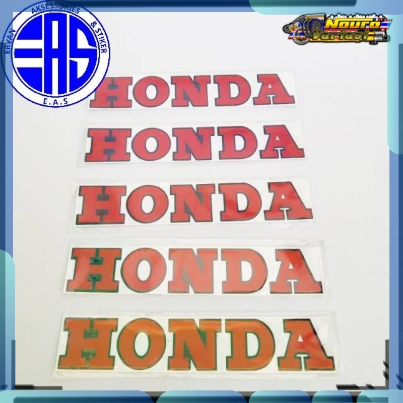 MERAH Sticker cutting sticker sticker Pile thailand HONDA Red Good ...