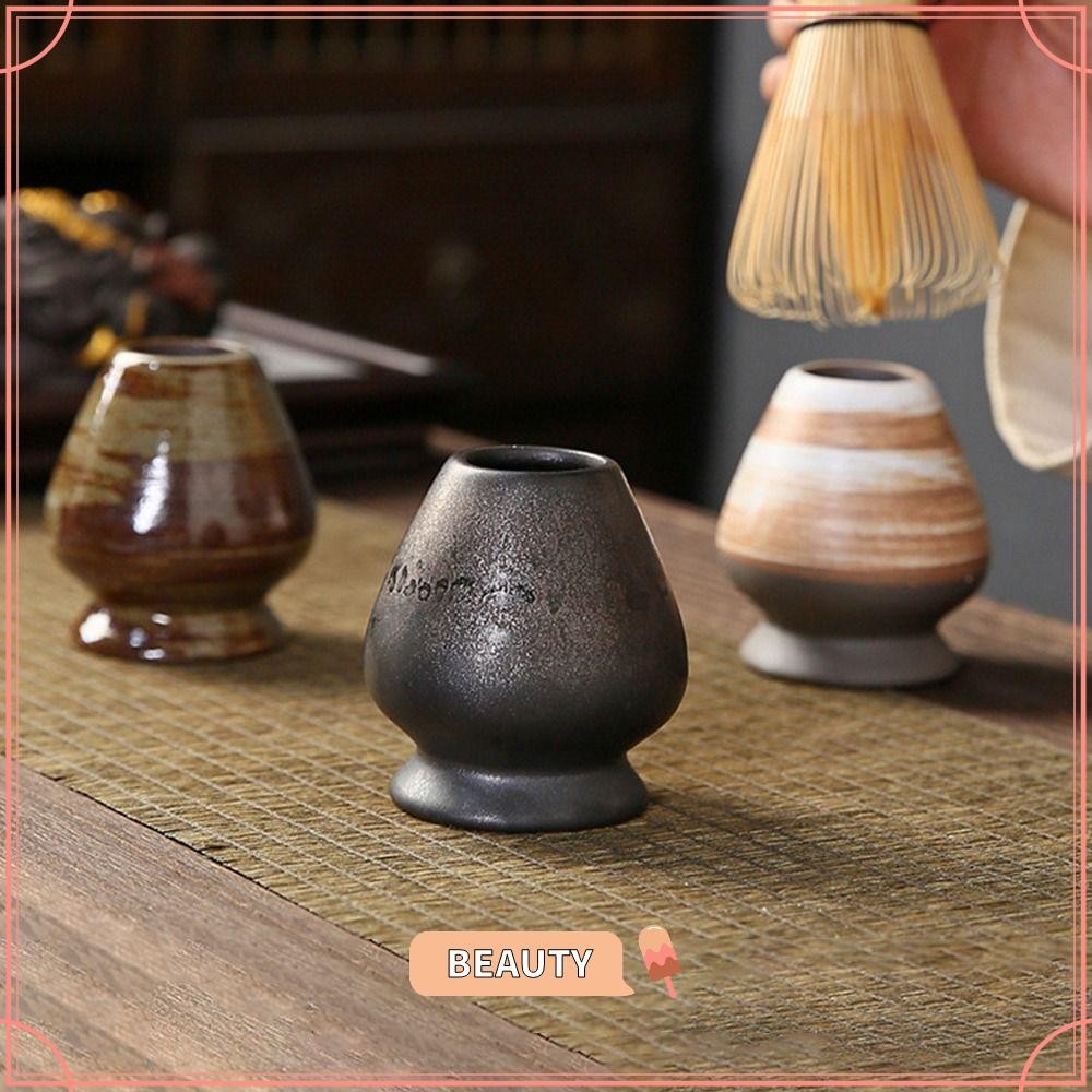 BEAUTYONE Chasen Stand, Reusable Safe Matcha Whisk Holder, Ceramic Food ...