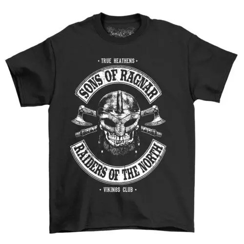 Sons of Ragnar Viking Skull T-Shirt - Funny and Fierce! Unleash your ...