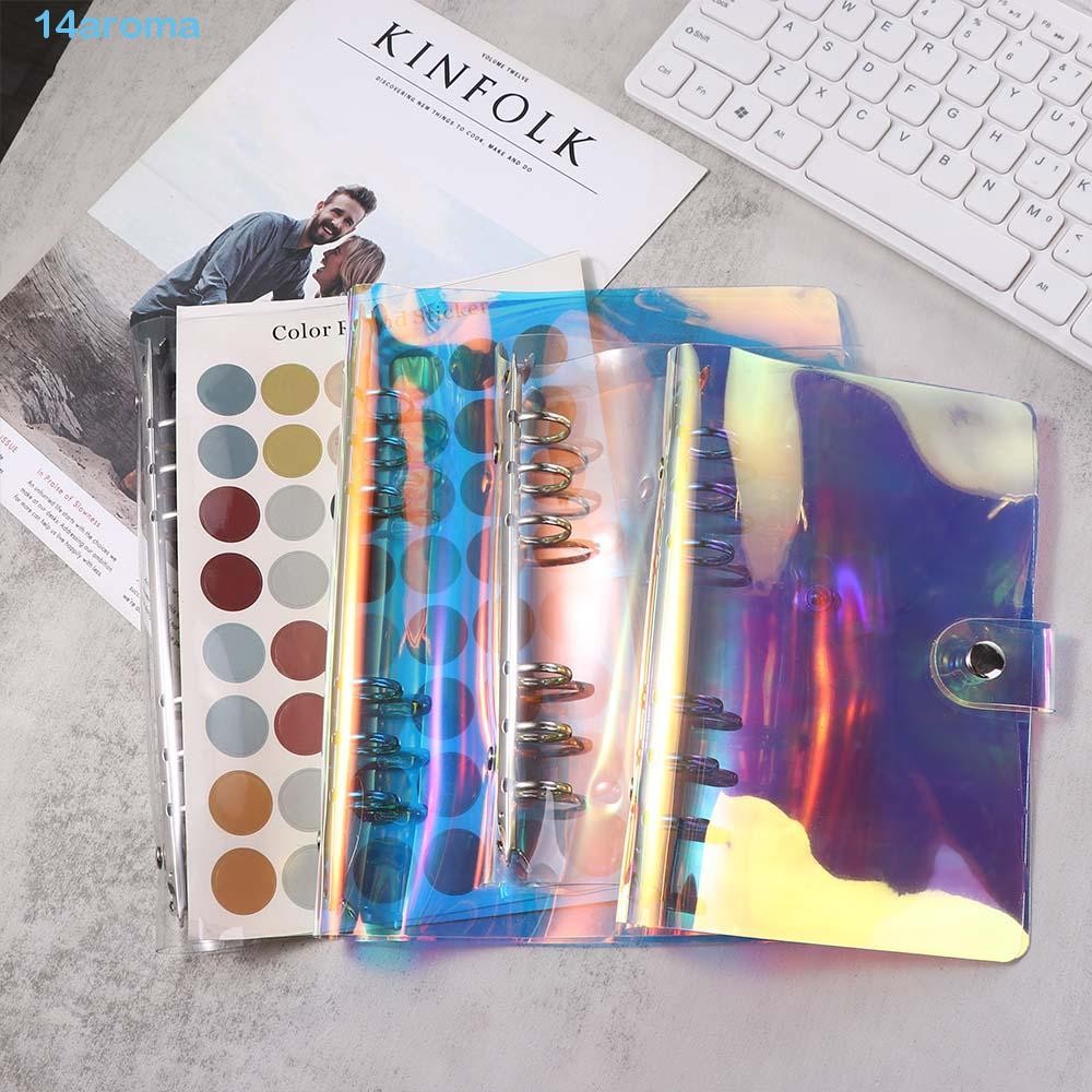 AROMA Ring Binder Cover Diary Soft A5/A6 6-Ring Laser Refillable Binder ...