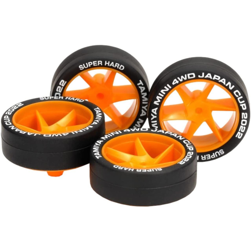 Tamiya Mini 4WD Super-Hard Low-Profile Tire & Wheel Set (Spiral) J-Cup ...
