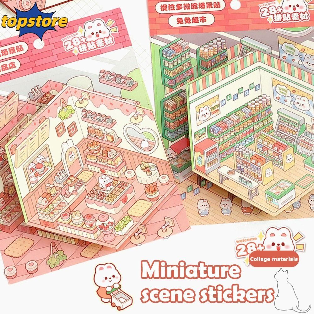 TOPSTORE Three-dimensional Sticker, Miniature Scene DIY Landscaping ...