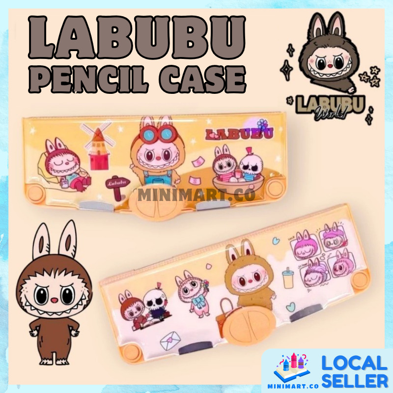 Labubu Stationery Box Kuromi Pencil Case Password Lock Multifunctional ...