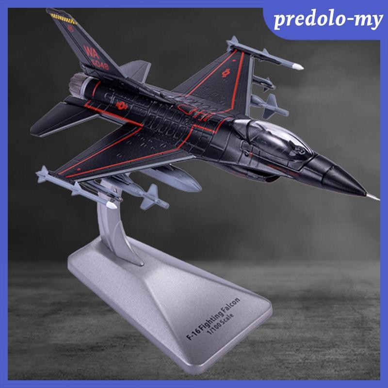 [PredoloMY] 1/100 F16 Fighter Jet Plane Model Gift Fighter Aircraft for ...