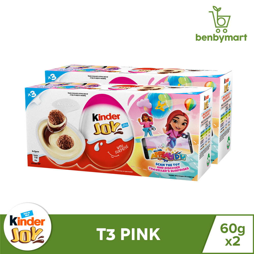 Kinder Joy ChocolateT3 60g- Pink (Set of 2s) | Shopee Malaysia