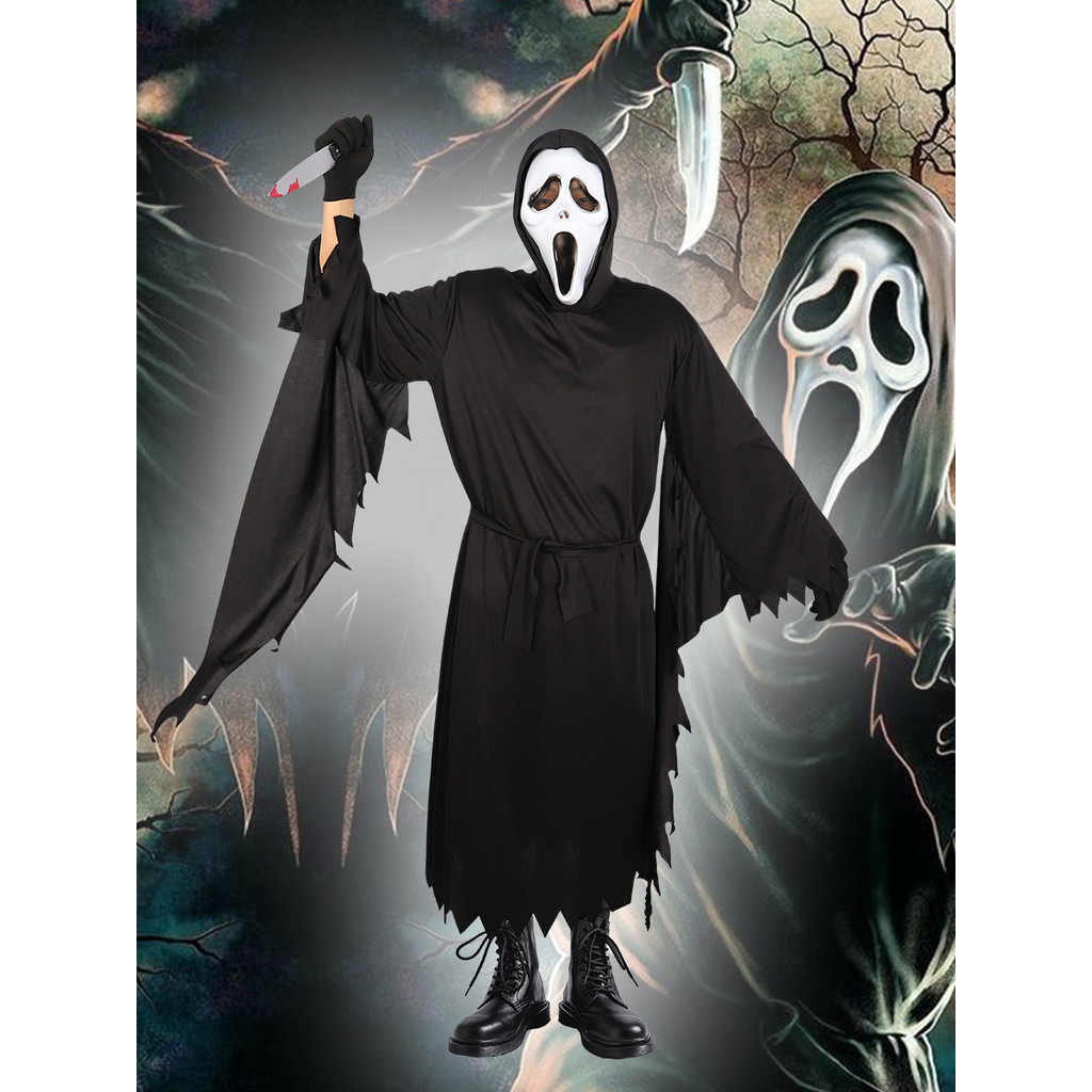 Screaming cos Costume Horror Thriller cosplay Halloween Cloak Movie ...