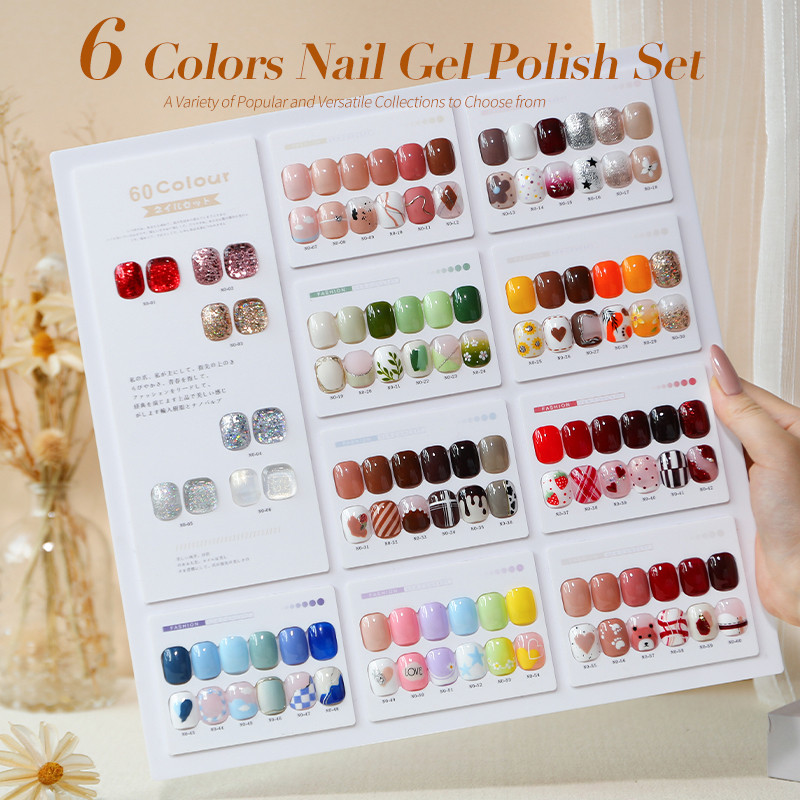 UR SUGAR Nail Gel Polish Set 6/12 Colors UV LED Nails Varnish Set Semi ...
