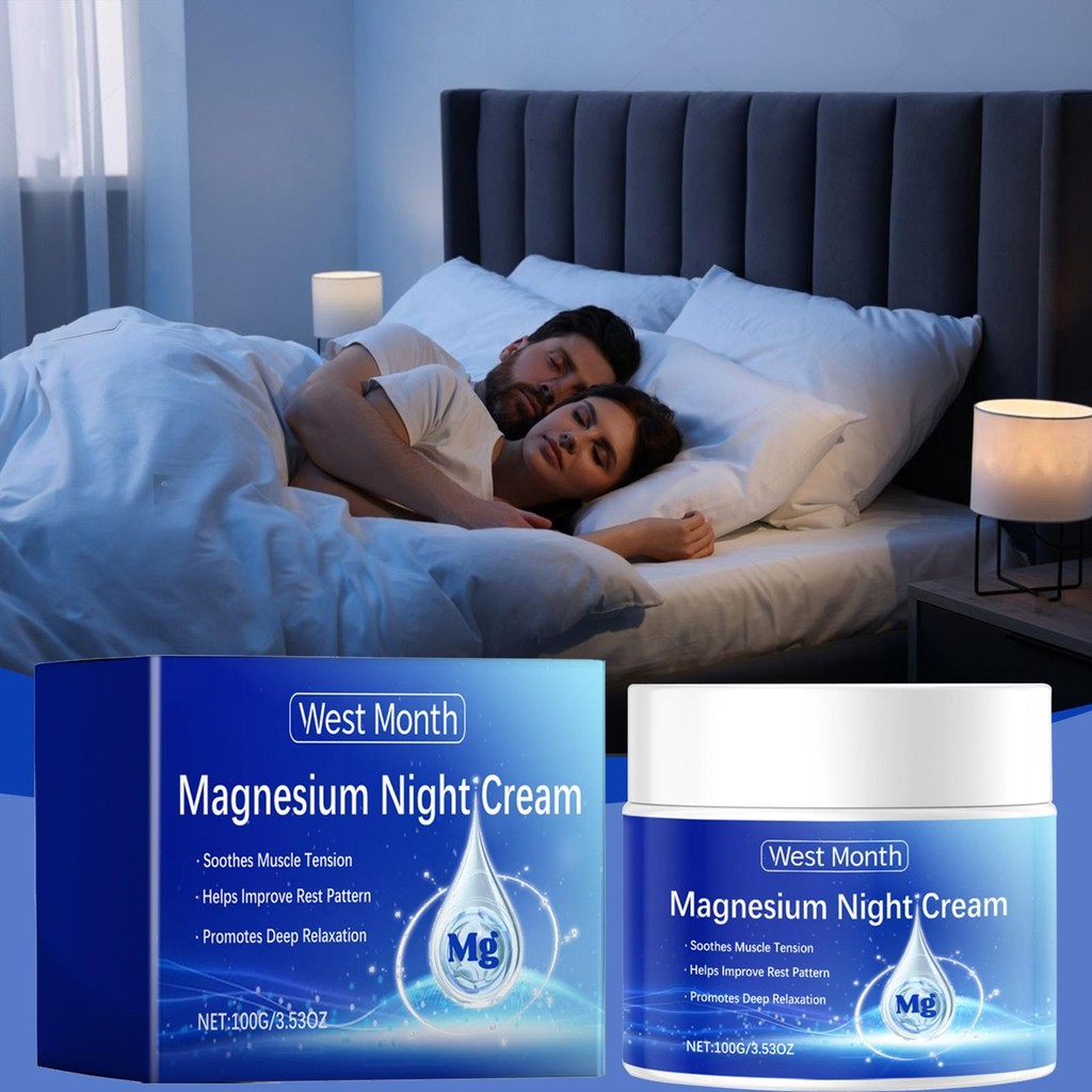 Magnesium Sleep Cream 100ml For Adults Magnesium Sleep Soothing Cream ...
