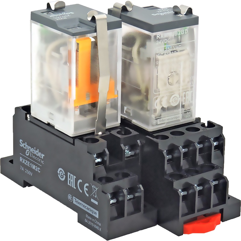 Schneider Intermediate Relay Rxm2lb2bd JD Rxm4lb2p7 F7 24V 220V 8 Feet 14 Feet RXM2LB2BD ...