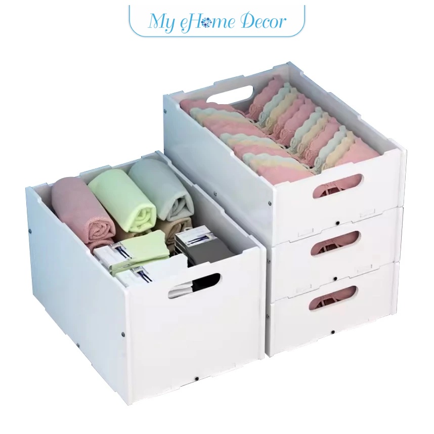 Home dressing room wardrobe underwear storge box panties organizing box ...