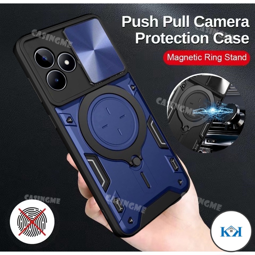 KK Realme C53 2023 Shockproof Armor Push Pull Camera Protect Cover For ...