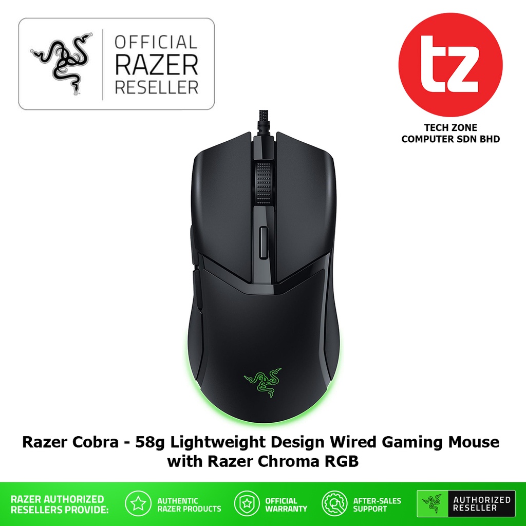 Razer Cobra - 58g Lightweight Design Wired Gaming Mouse with Razer ...