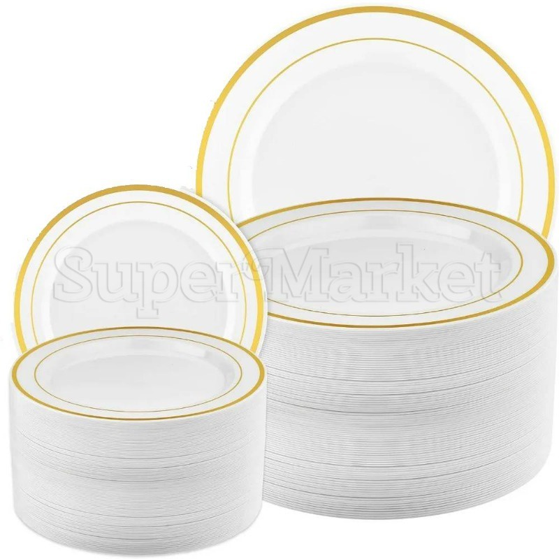 Elegant Durable Dinner Plates / Heavy Duty Plastic Plates for Parties ...