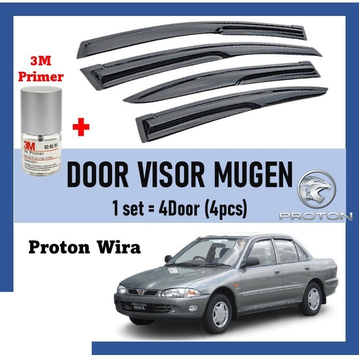 Proton Wira /Aeroback /SE Door Visor Mugen Air Press Window Wind ...