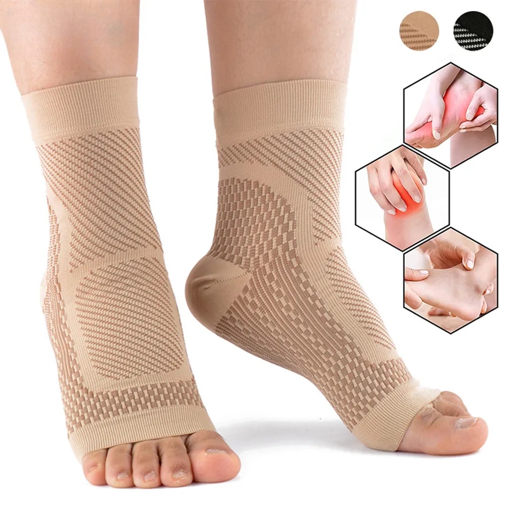 LUC 1 Pair Sports Ankle Compression Sleeve Plantar Fasciitis Socks for ...