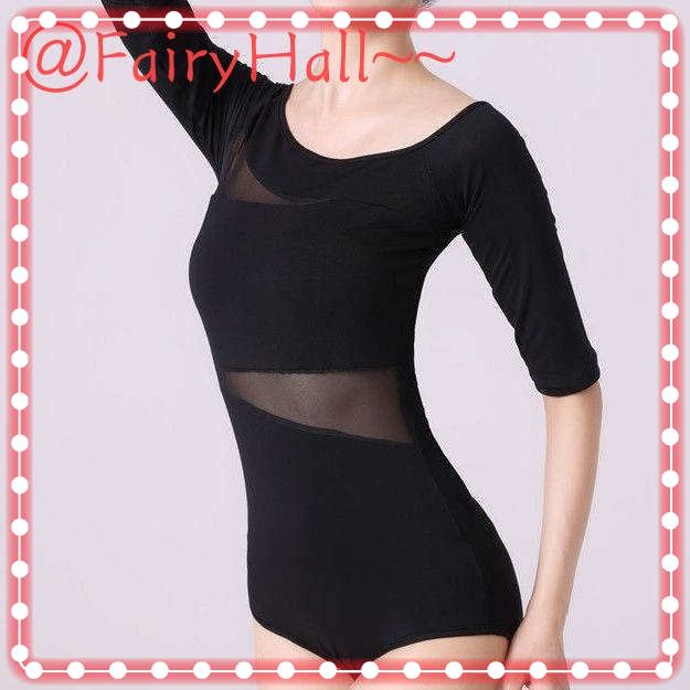 Modern Dance Top Bodysuit Tops Belly Dance Ballet Suit Latin Dance ...