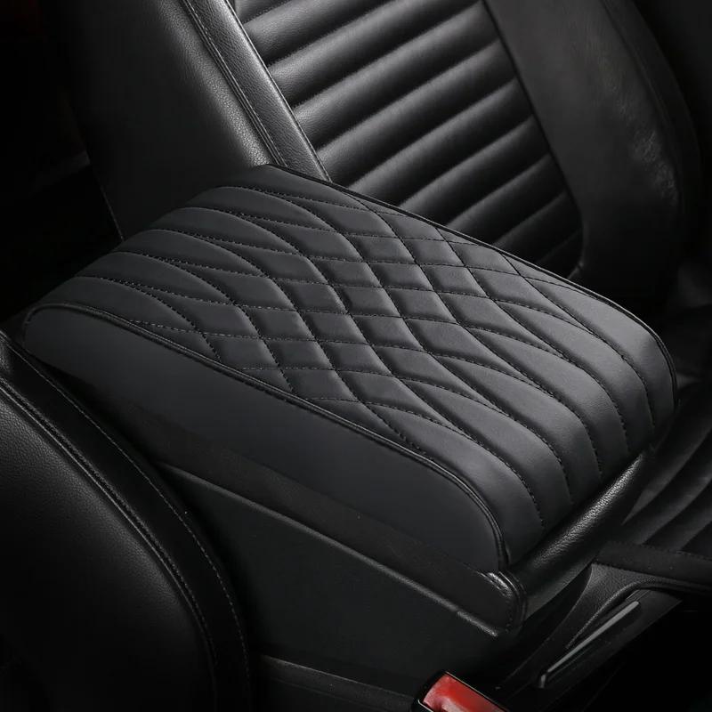 Leather Car Central Armrest Pad Center Console Styling Armrest ...