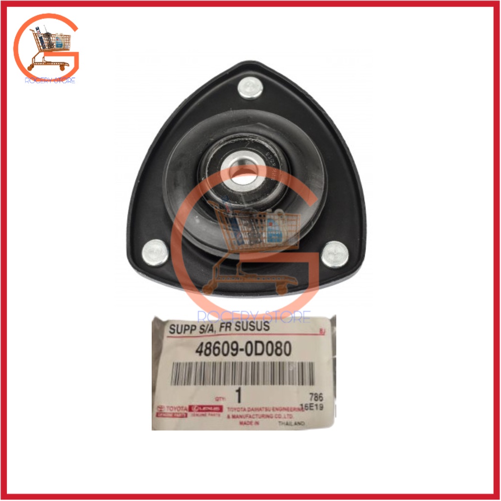 ABSORBER MOUNTING (ORIGINAL)TOYOTA VIOS NCP42 (FRONT) (48609-0D080 ...