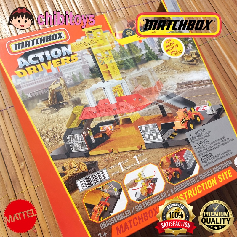 Matchbox Action Driver Construction Site Set Playset Track Original ...