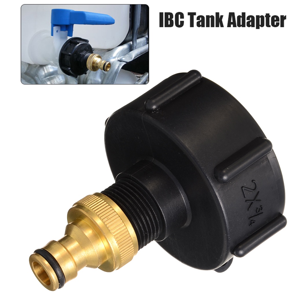 IBC Tank Adapter On Plug Shut-off Ball Valve Container Rainwater Tap ...