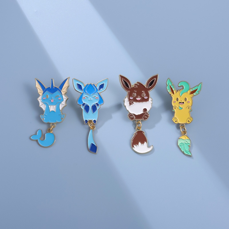 Anime Pikachu Enamel Pins Brooches Pocket Monster Brooch Cartoon Game ...