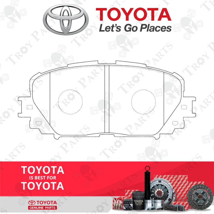 Original Toyota Front Brake Pad 04465-52240 for Vios NCP93 NCP150 G ...