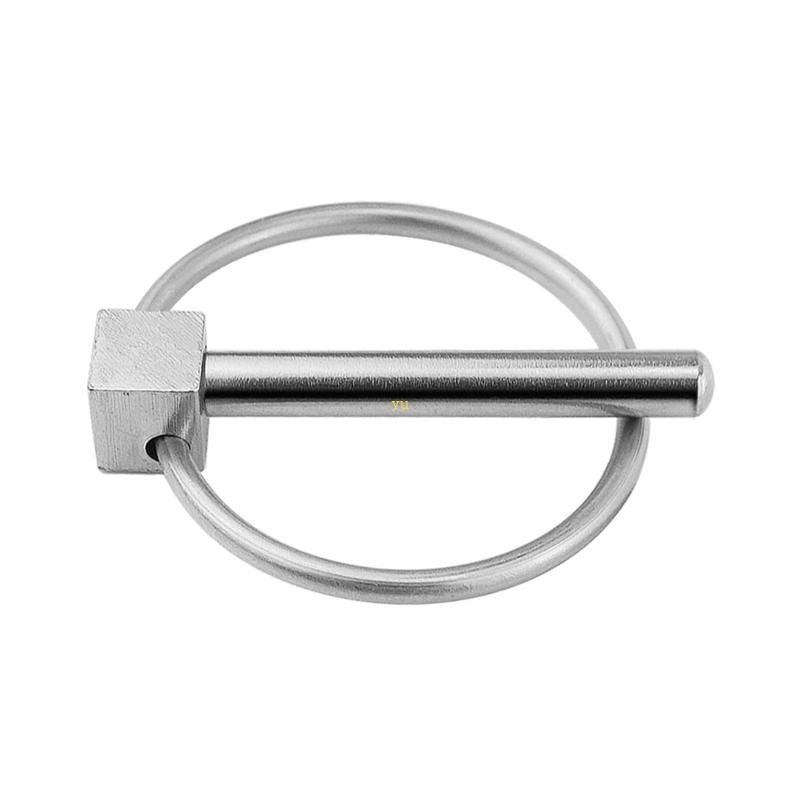 yu Heavy Duty Linch Pin with Ring Lock Pin Clips Stainless Steel Farm ...