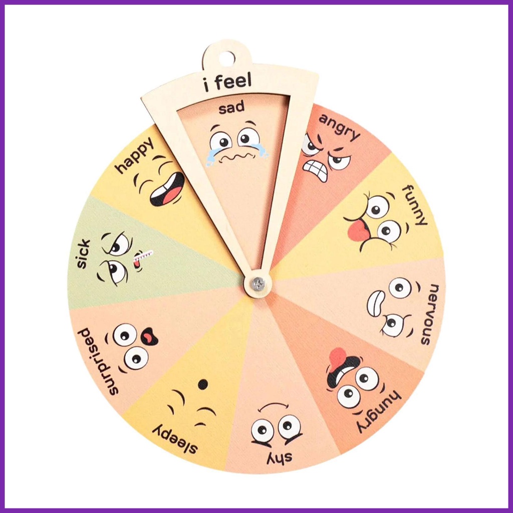 Feelings Wheel Emotions Chart Montessori Toys Emotion Wheel Feeling ...