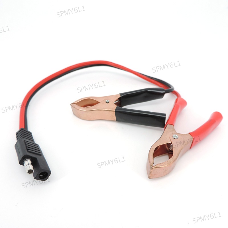 14AWG 36CM 2Pin SAE Quick Disconnect Plug to Battery Alligator Clips ...
