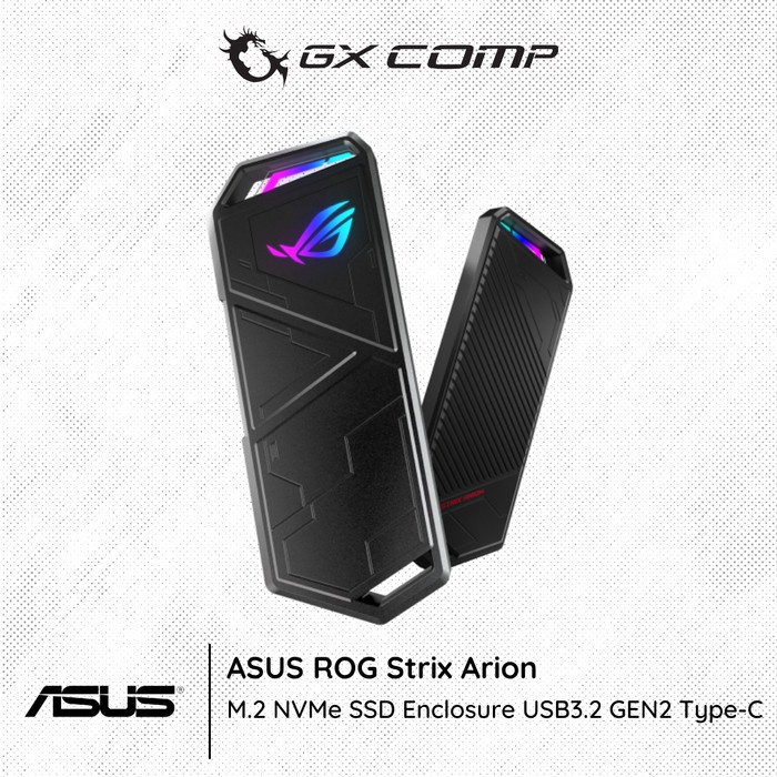 Asus ROG Strix Arion M.2 NVMe SSD Enclosure USB3.2 GEN2 Type-C | Shopee ...