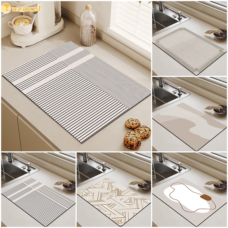 Korean Kitchen Countertop Drain Pad Diatomaceous Mud Anti-skid Pad ...