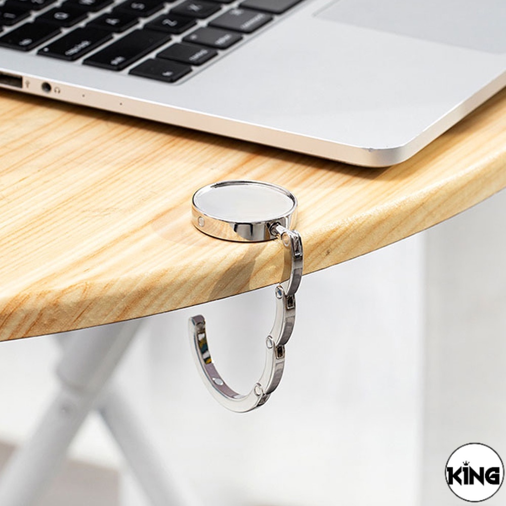 KI Mini Round Table Side Metal Folding Hanging Hook / Office School ...