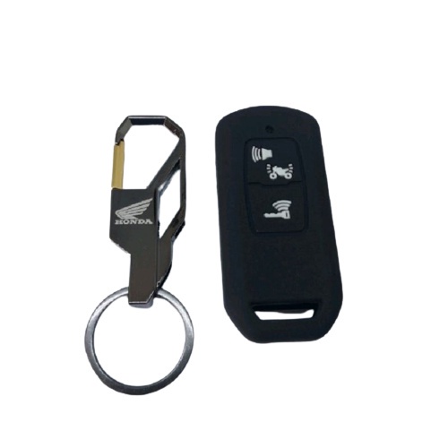 GANTUNGAN Honda Logo Keychain + Remote Cover Smartkey Keyless Honda ...