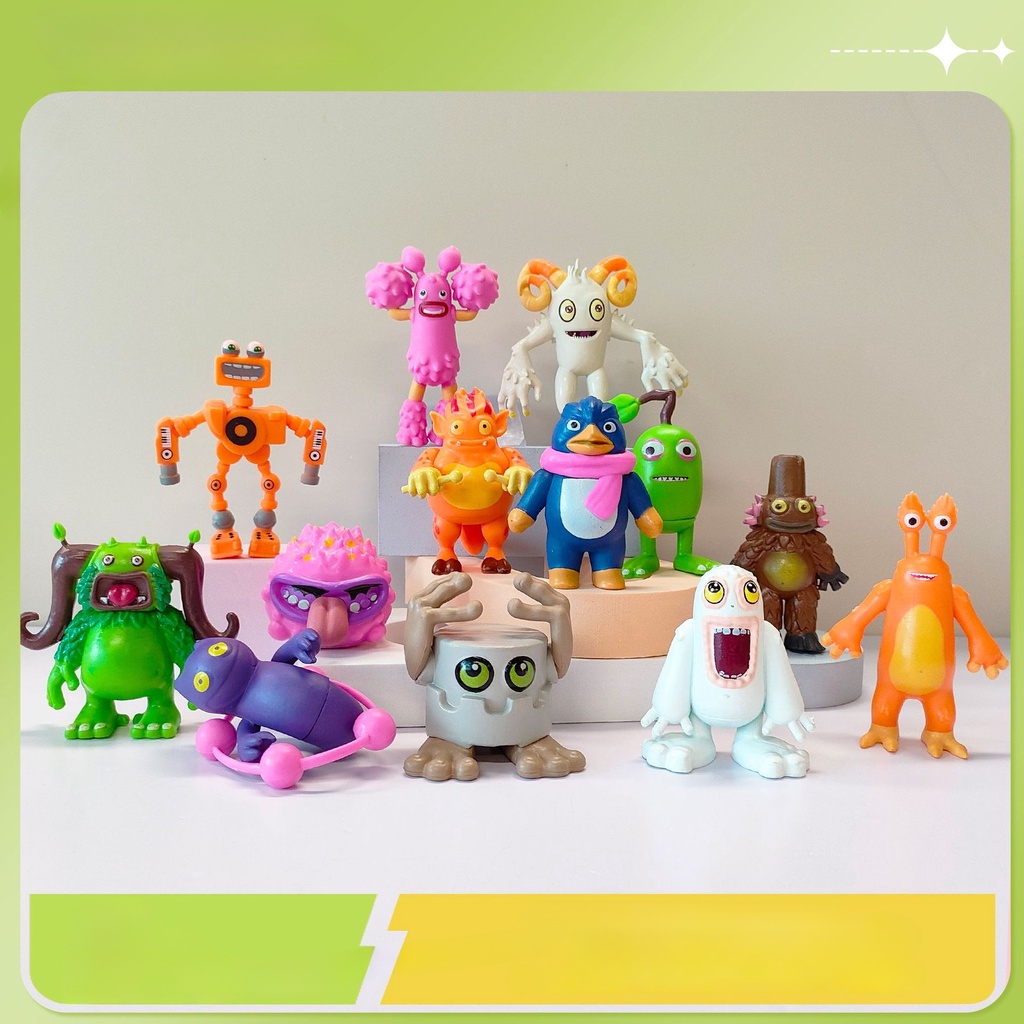 13 pcs/set My Singing Monsters Wubbox Plush Monster Choir Doll Figure ...