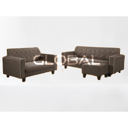 Harga Kilang Percuma 1 Bangku Sofa Kain / Sofa Baldu Coklat 2 Seater 3 ...