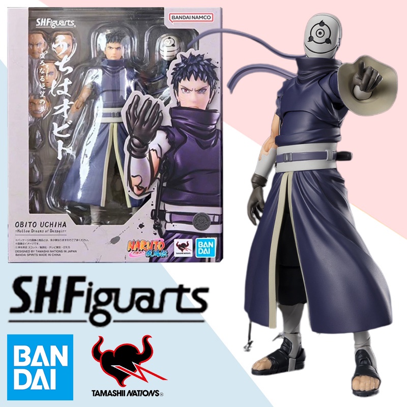 Original Bandai Anime Action Figure Naruto SHFiguarts SHF Uchiha Obito ...