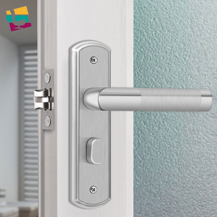 Bathroom Door Lock Universal Toilet Door Handle Stainless Steel Handle ...