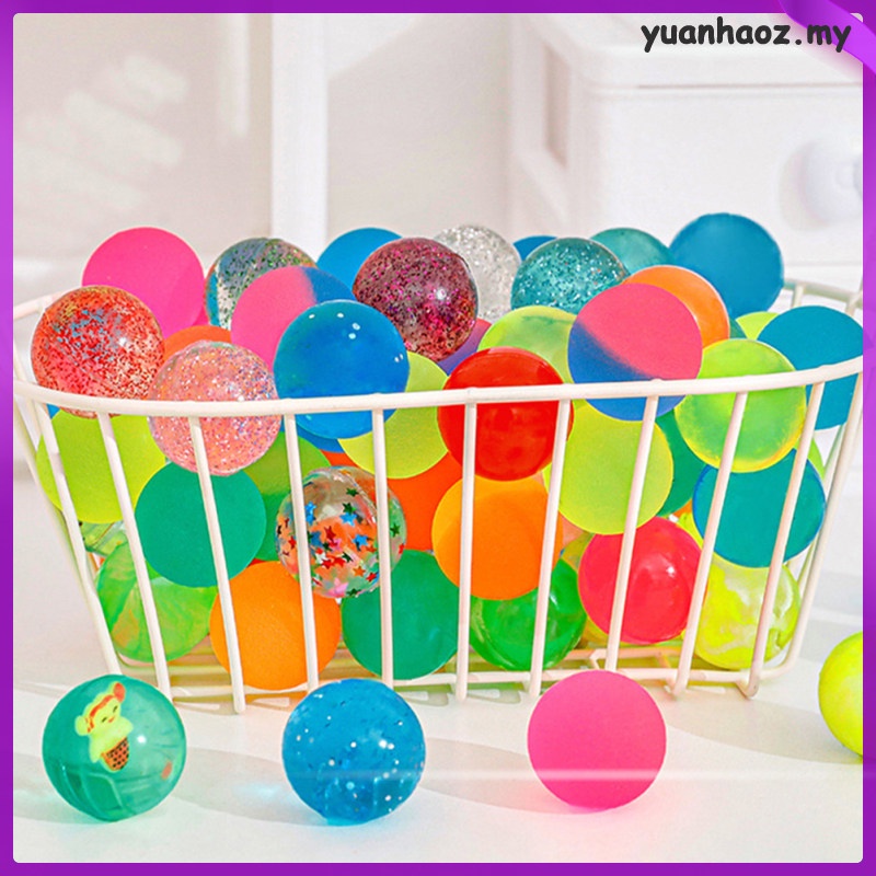 yuanhaoz 25 Pcs Colorful Bouncing Balls Animal Bouncy Vending Machine ...