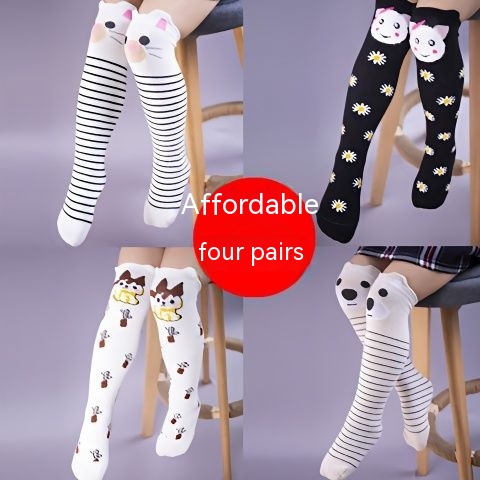 Cute Baby OOTD Socks For Kids Girl Girls over the Knee Stockings New ...