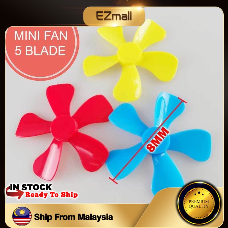 DC Mini Fan Blade 80mm 5 Blade Electronic DC Fan Motor Student ...