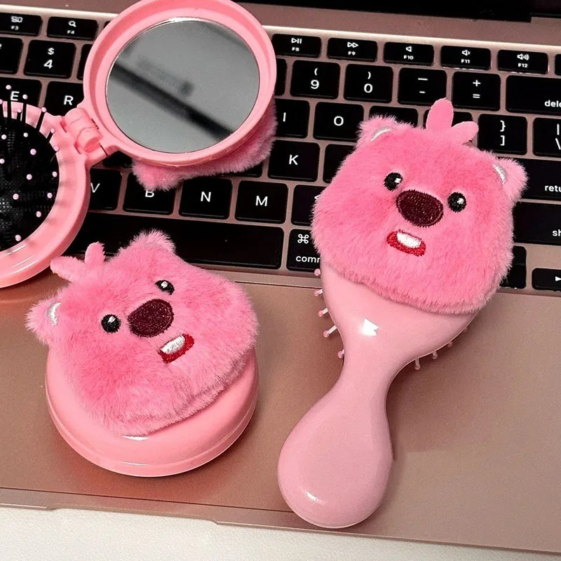Cartoon Loopy Makeup Mirror Kawaii Figure Pink Beaver Y2K Animefolding ...