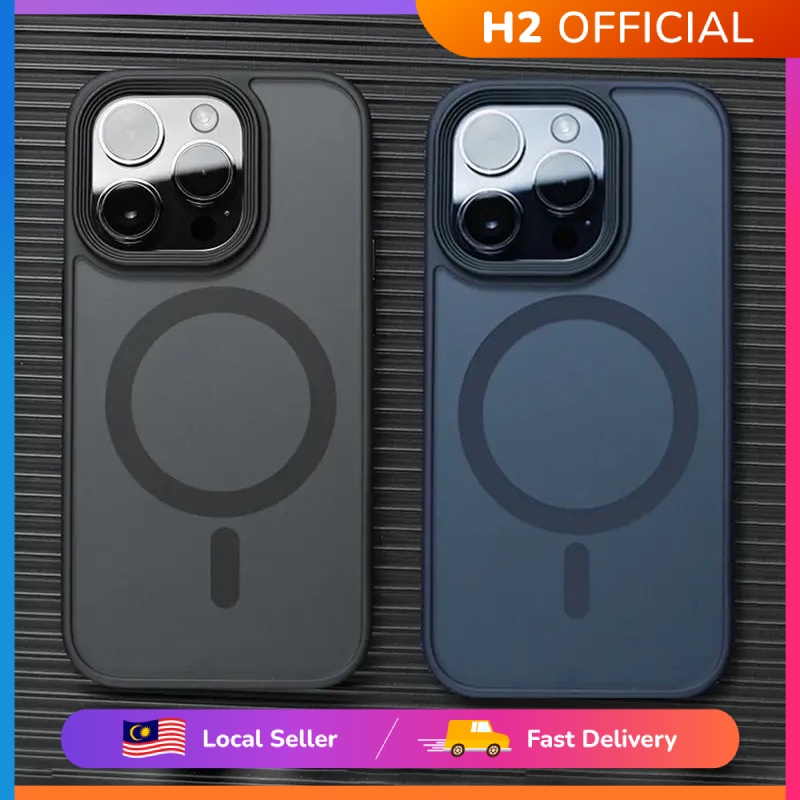 H2 Magnetic Bumper Matte Casing Military Grade Shockproof Case for ...