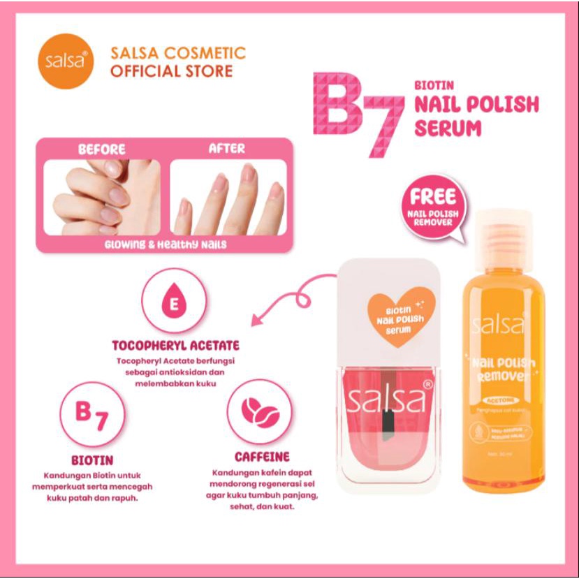 (OHANA) Salsa B7 Biotin Nail Polish Serum - Serum Vitamin Nail Broken ...