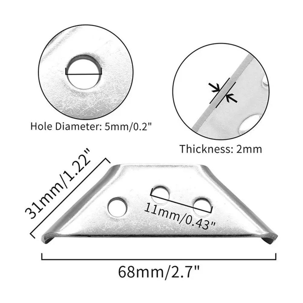 10/20/30pcs Universal Furniture Corner Connector Stainless Steel Small ...