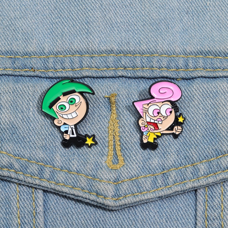 Cartoon Comedy Cartoon The Fairly OddParents Brooch Cosmo and Wanda ...