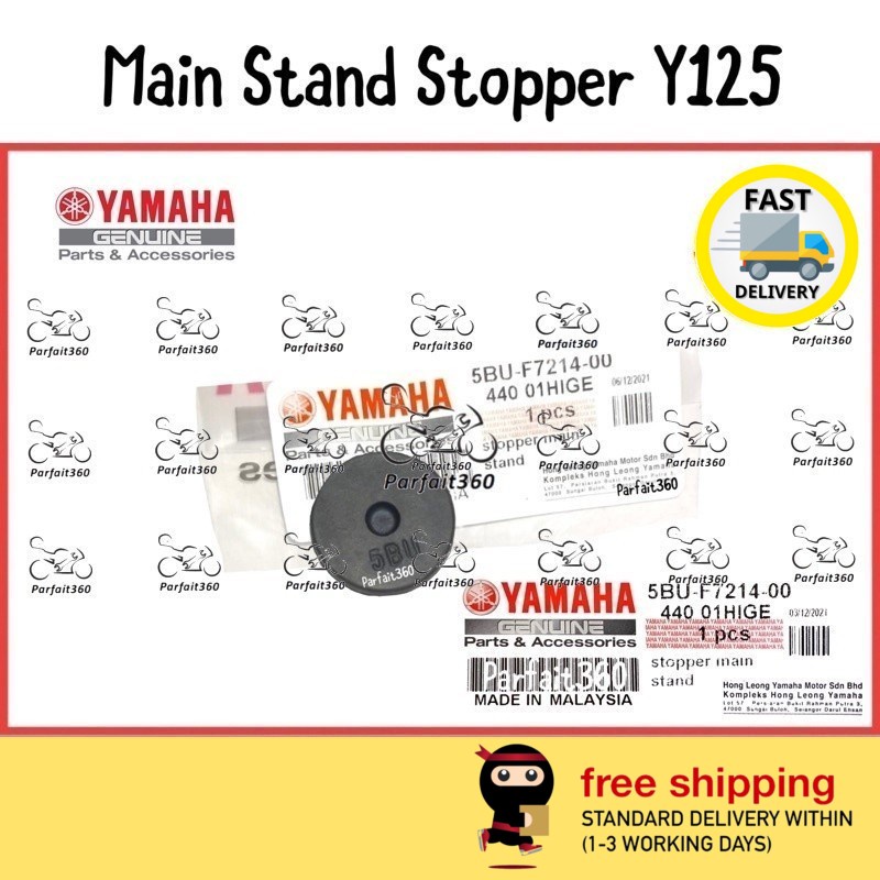 5BU-F7214 Y125ZR Main Stand Stopper Damper / Getah Rubber Tukat Tongkat ...